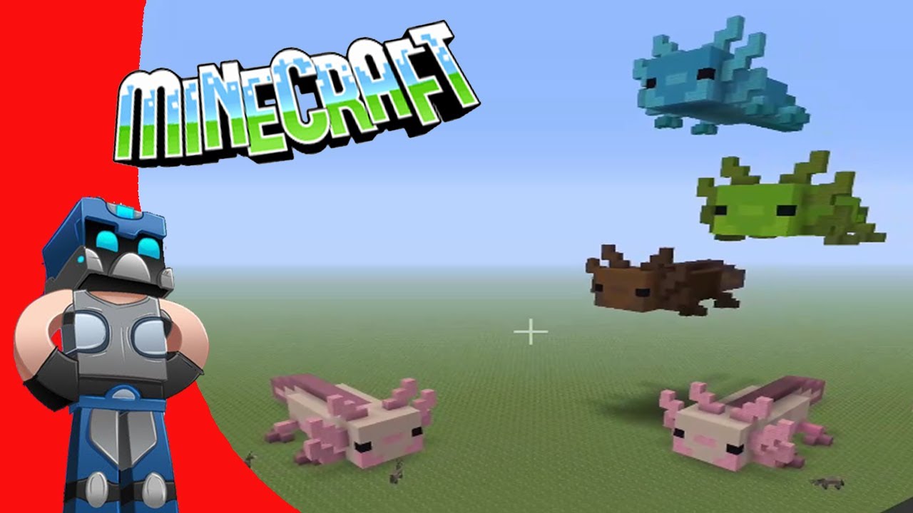 Minecraft: Como hacer Ajolote 3D Tutorial
