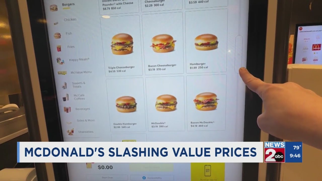 McDonald's slashing value menu prices