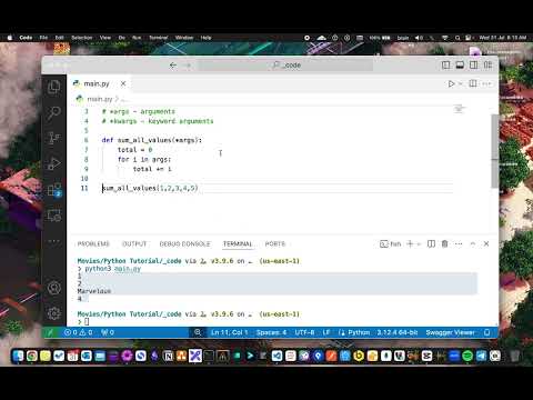 20 - args & kwargs in python