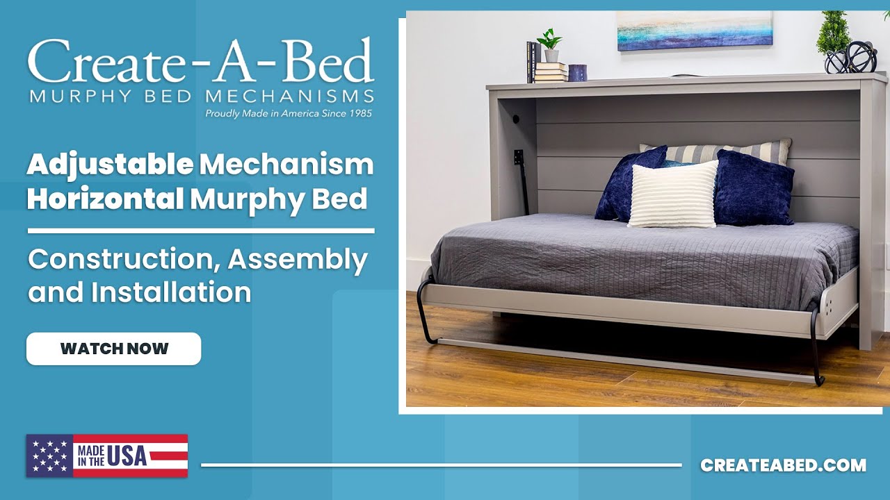 How To DIY Build A Horizontal Murphy Bed Using The Create-A-Bed® Adjustable Murphy Bed Mechanism