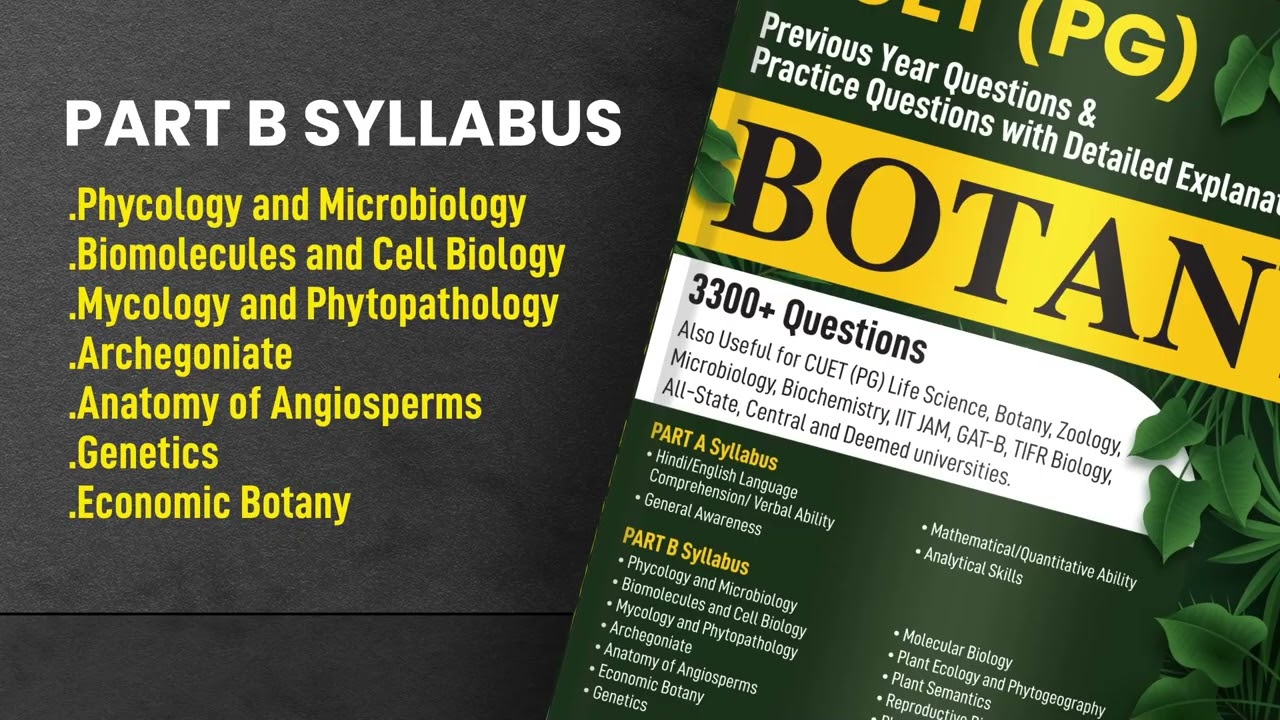 CUET PG Botany Book Previous Year Questions with Solutions | IFAS Publications
