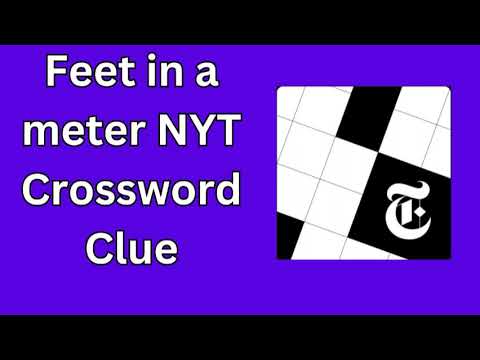 Feet in a meter NYT Crossword Clue
