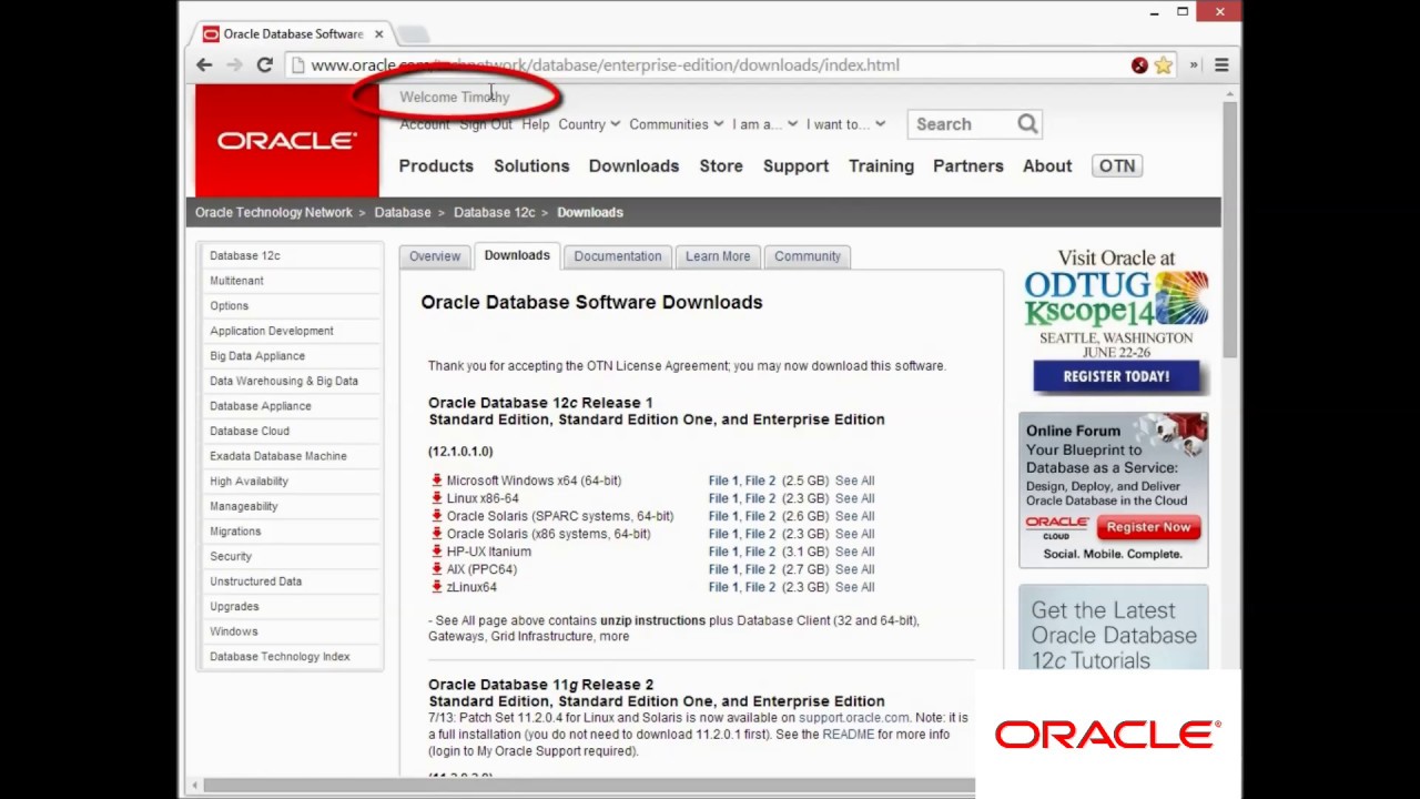 Oracle Database 12C Installation on Windows