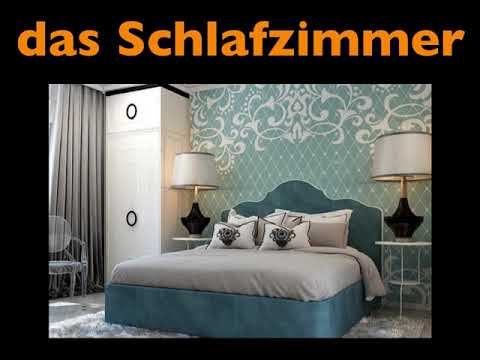 Let's Learn German! Lesson 46: rooms of the house and the verb "wohnen"