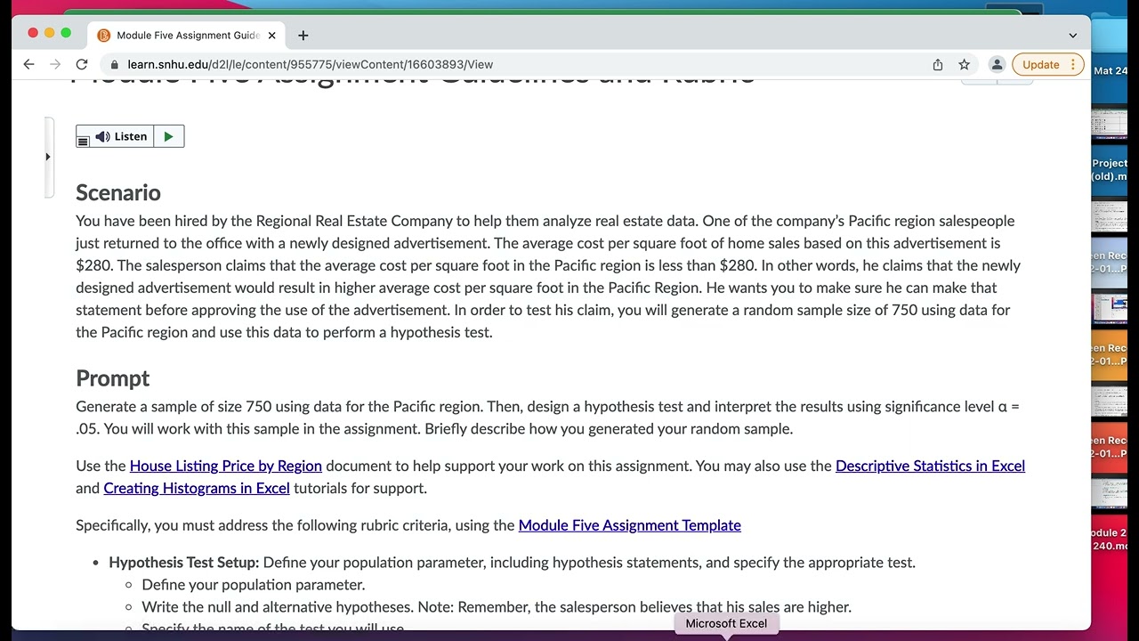 Mat 240 Module 5 assignment Jan 2022