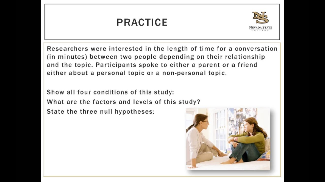 Psych 210 Two Factor ANOVA Practice