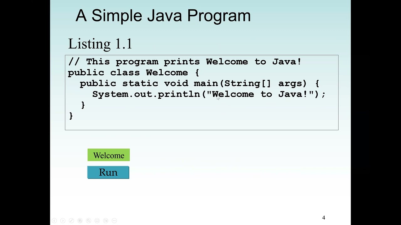 Java Programming Language: The First Java Program. Display Message on the Console Screen