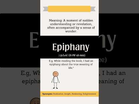 Epiphany meaning, Pronunciation of Epiphany, Synonyms of Epiphany #english