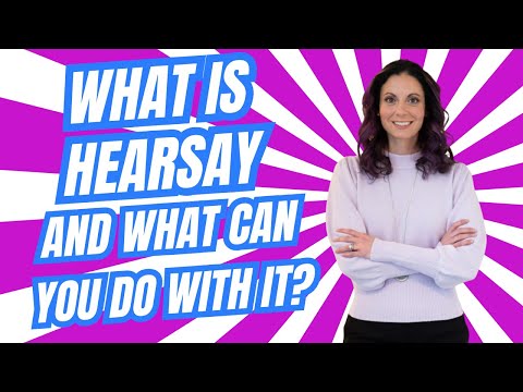 What the F$#K is hearsay and why does it come up in every. single. legal show or movie?