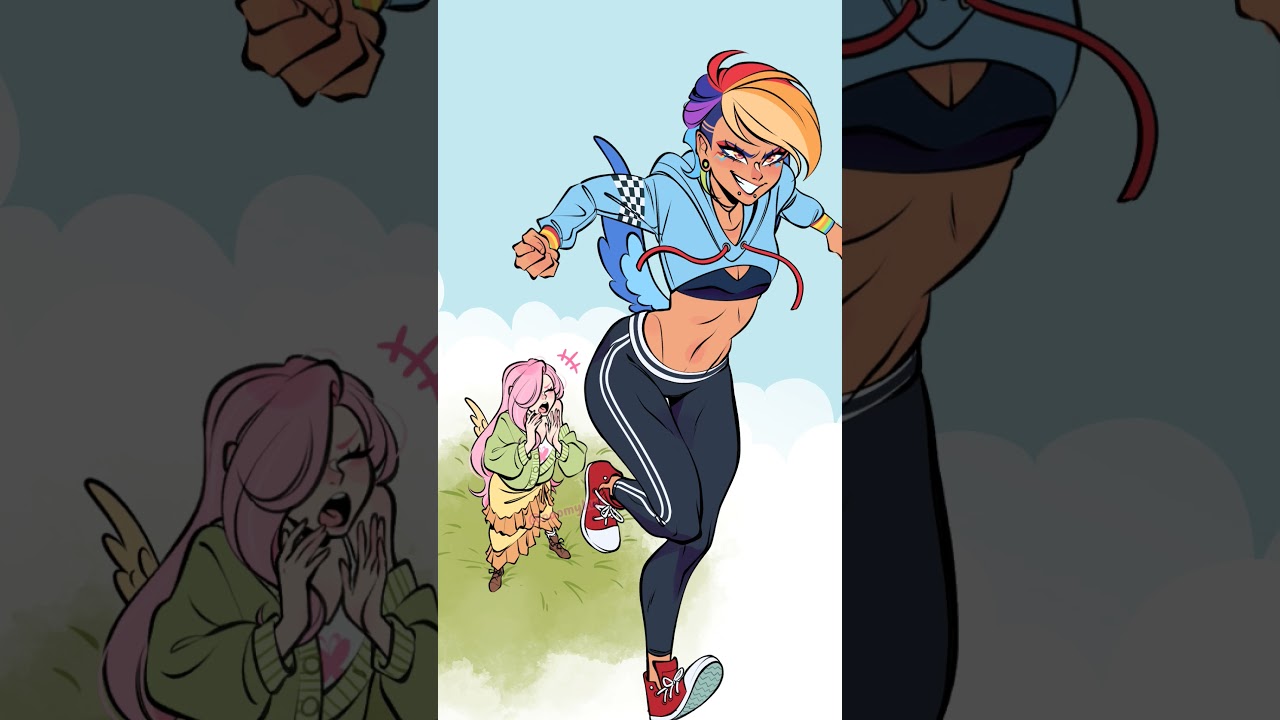 🌈 Rainbow Dash & Fluttershy 🎀 | I got your back! #mlp #animationmeme #art