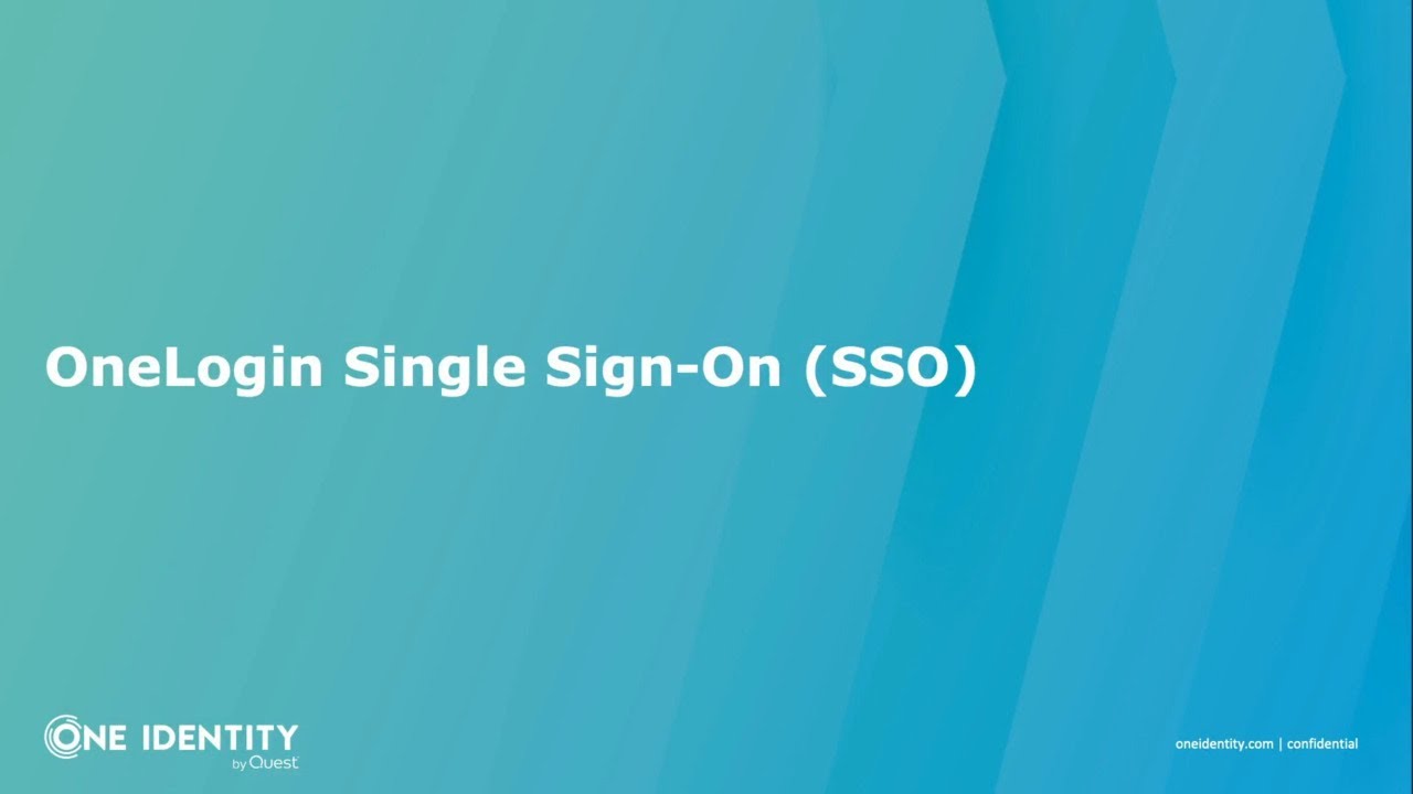 Single sign-on: OneLogin Mini Demo
