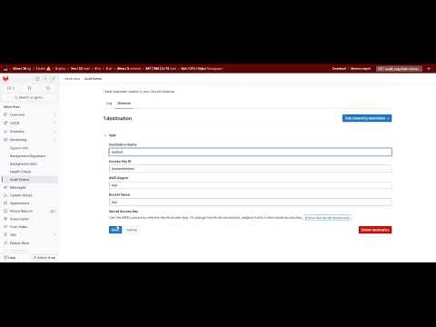 Demo: Streaming instance level audit events to AWS S3