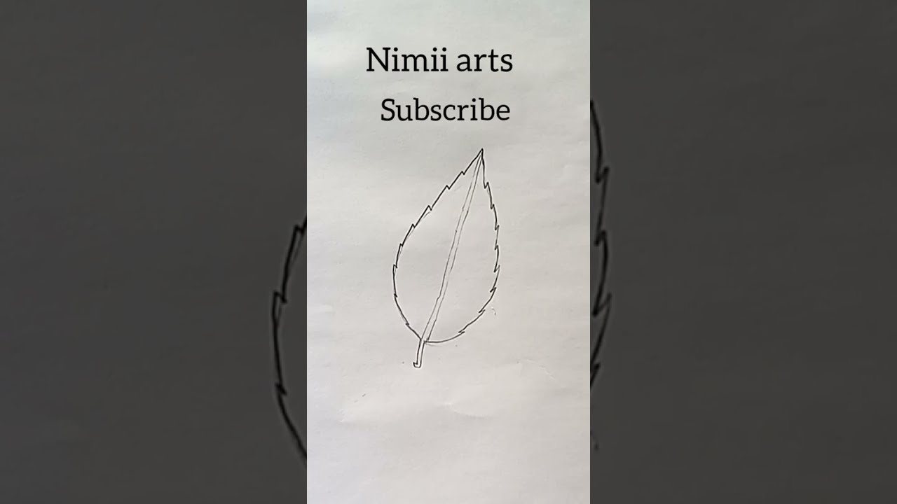 how to draw leaf drawing| #creativeart|#shorts