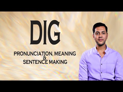 Dig - Meaning & Pronunciation Word World Audio Video Dictionary