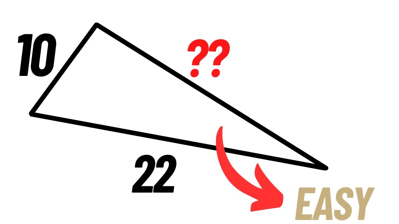 What is the length of the missing side | Easy Maths Puzzle
