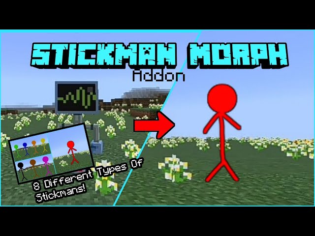 Stickman Morph Addon Minecraft Mod