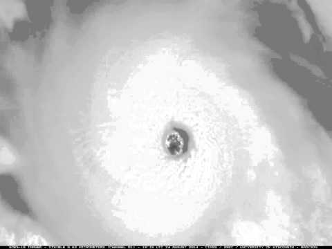 GOES-15 visible images of Category 5 Hurricane Marie