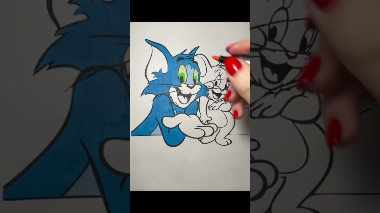 Coloring Tom and Jerry!!