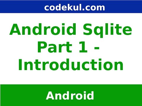 Android Tutorial 2019 - How to Access SQLite Database in Android Part - 1