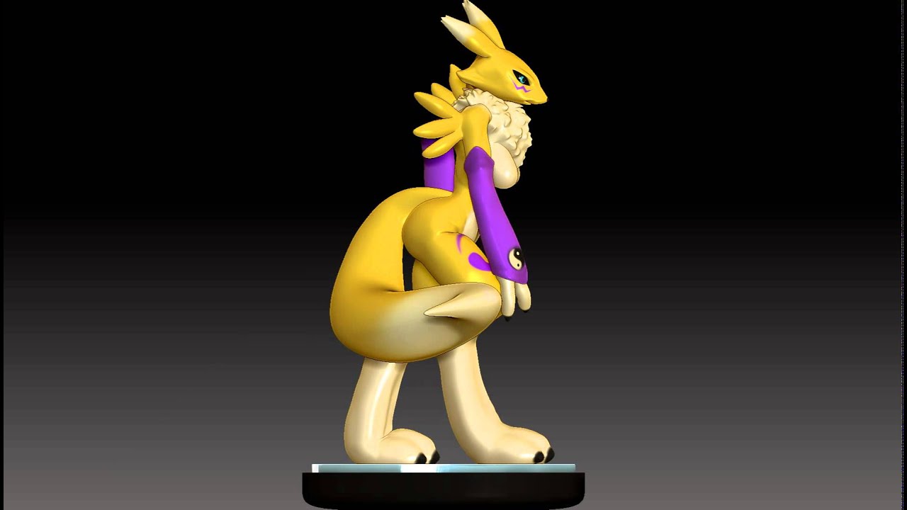 Renamon 3D model Turntable