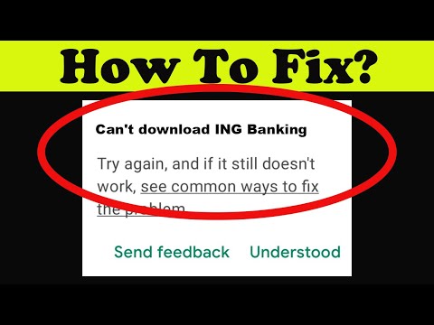 Fix Can't ING Banking App on Playstore | Can't Downloads App Problem Solve - Play Store
