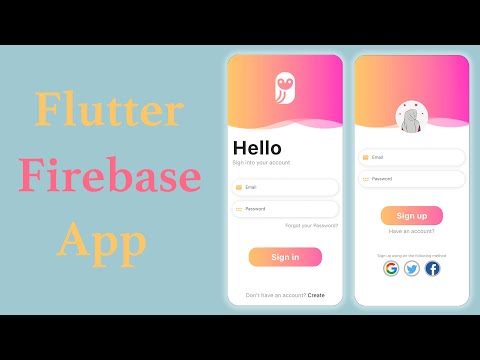 How to create login signup pages in flutter | login page in flutter ...