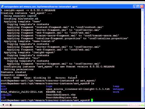 vFabric AppInsight(Tech series) -- Install Insight agent on tc server