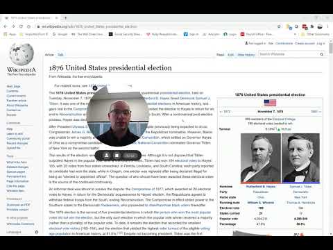 The most disputed election in US history...2020 or 1876?