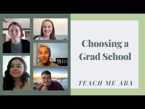 Choosing a Grad School