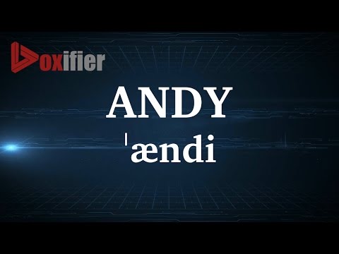 English Pronunciation of Andy - Voxifier.com
