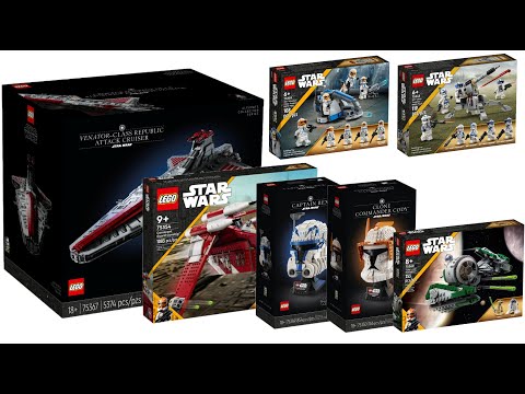 All LEGO Star Wars Clone Wars sets 2023 Compilation/Collection Speed Build