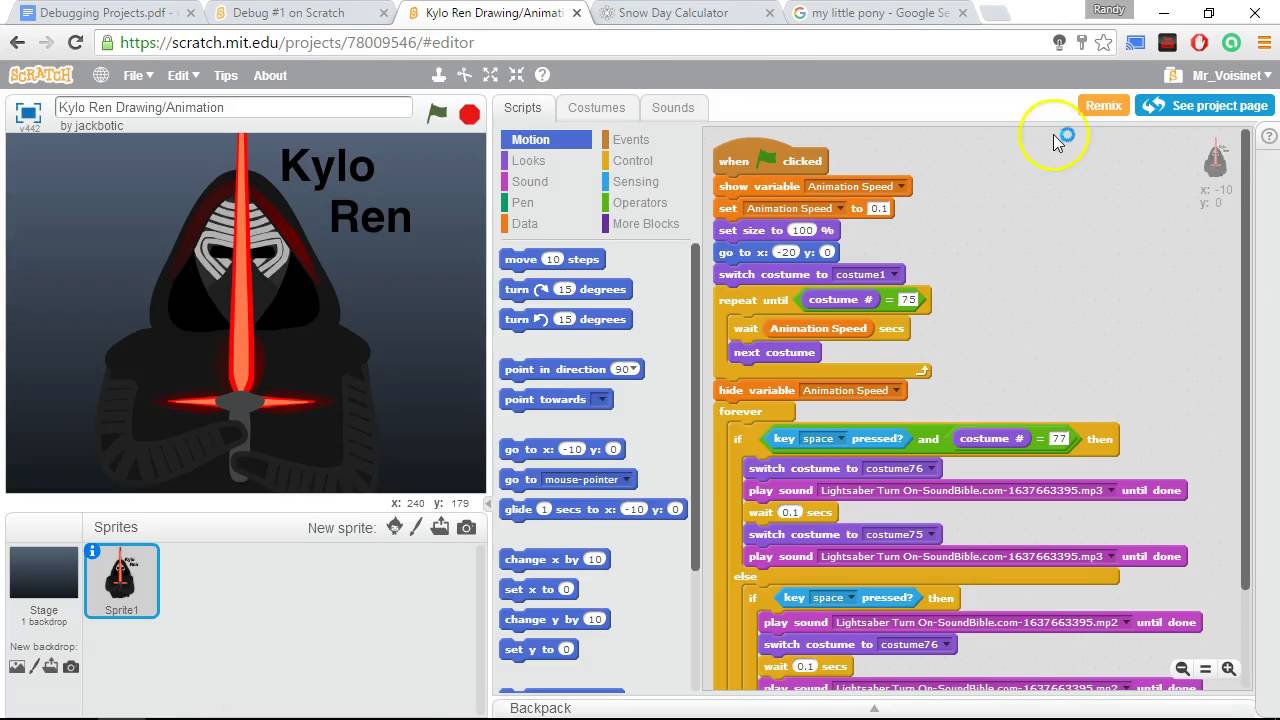 Scratch Debugging Project