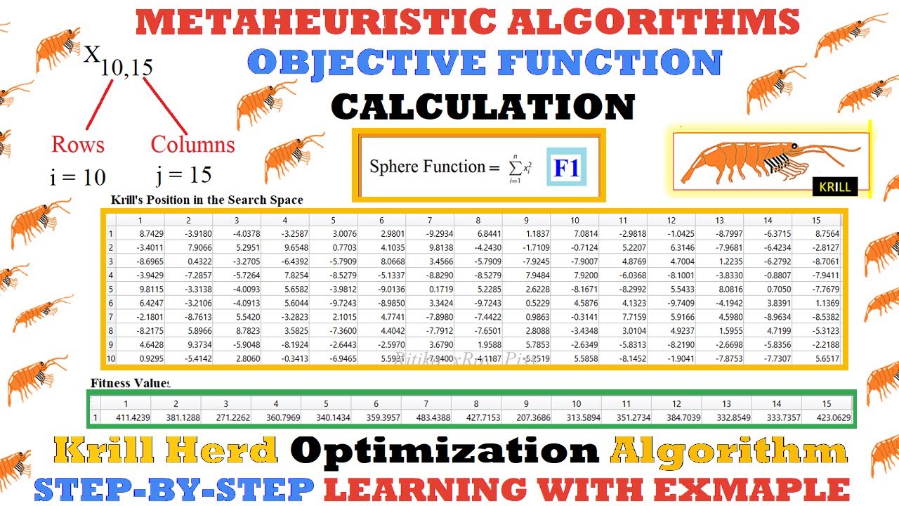 Fitness Values Calculation in Metaheuristics | Krill Herd Optimization | ~xRay Pixy