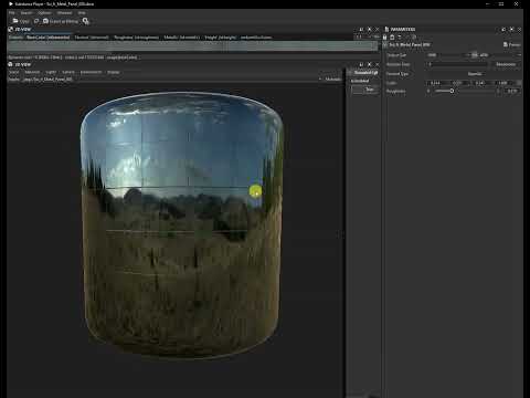 Sci-fi Metal Panel 008 - Substance Designer