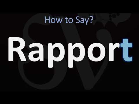 How to Pronounce Rapport? (CORRECTLY) | Is the T silent in rapport?