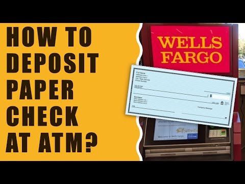 Wells Fargo: How to deposit check at ATM?