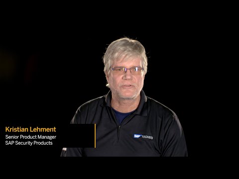 SAP Technology Ambassador, Kristian Lehment - Senior Product Manager, Security Products