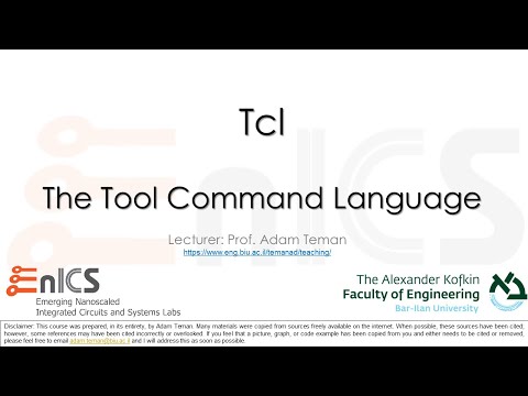 Introduction to Tcl: The tool command language - Part 1