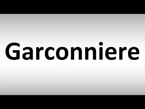 How to Pronounce Garconniere