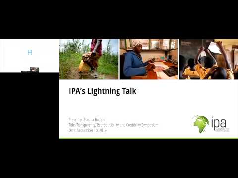 RTC@WB Lightning Talks: IPA