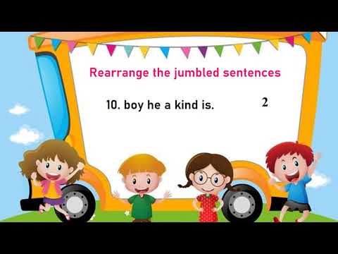 Rearrange the jumbled words - Frame a sentence