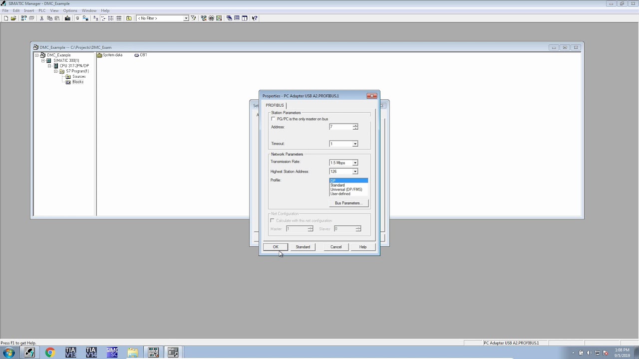 How to Download Code to a Siemens S7-300 PLC in Simatic Manager using Profibus