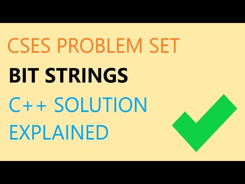 CSES Bit Strings | C++ solution | simple math problem