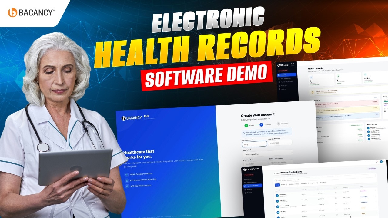 Electronic Health Records Software Demo by Bacancy | Secure EHR System for Medical Record Management