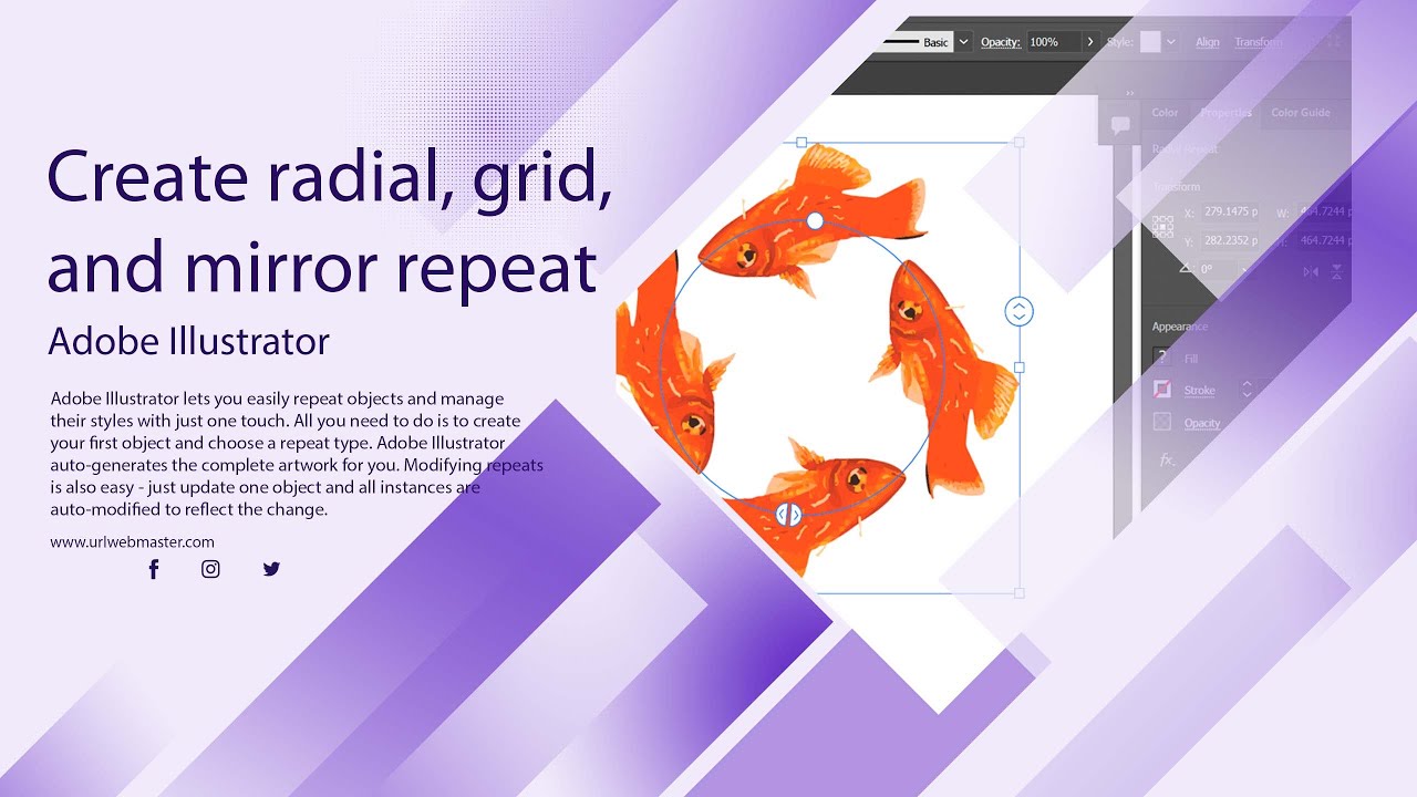 Step-by-Step Guide: Using Radial, Grid, and Mirror Repeats in Adobe Illustrator