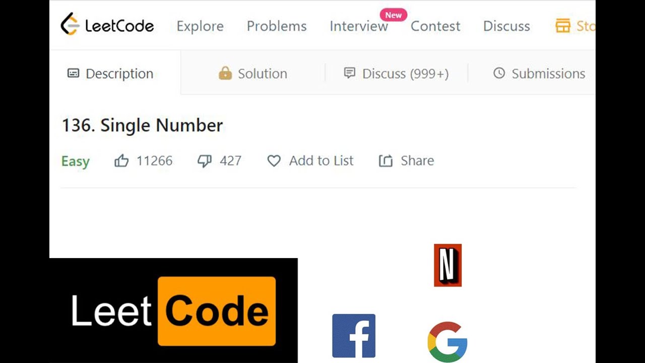LeetCode Top Interview Questions Series | Single Number Solution | Java