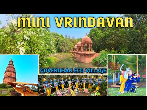 Govardhan Eco Village| Mini vrindavan wada | Iskcon mandir 2023 #vrindavan #iskcon #ecovillage