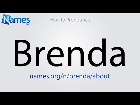 How to Pronounce Brenda