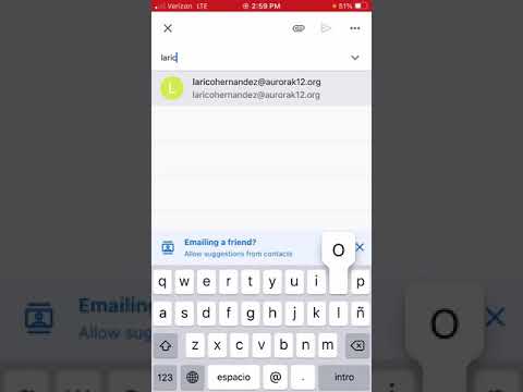 How to send an email on your phone (Spanish)
