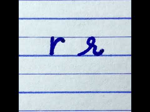 Learn to write English small letter r | How to write Print and Cursive handwriting for beginners